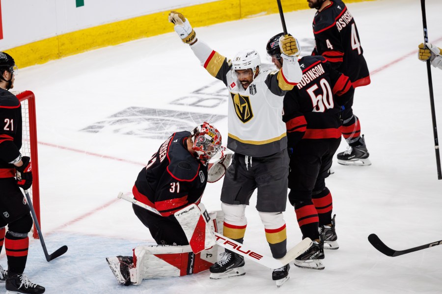 Stanley Cup Finals: Vegas Golden Knights defeat Hurricanes 5-4, lead ...