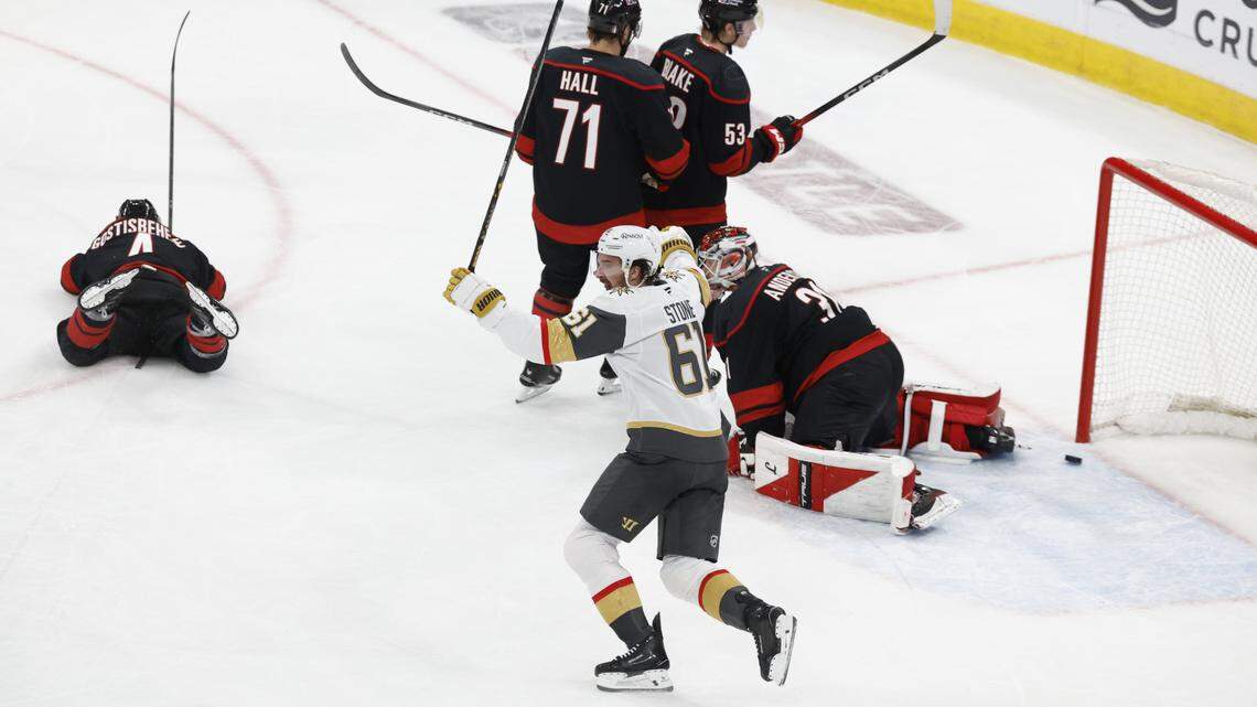 Hurricanes squander fast start, fall to Vegas in Game 1 of Stanley Cup ...