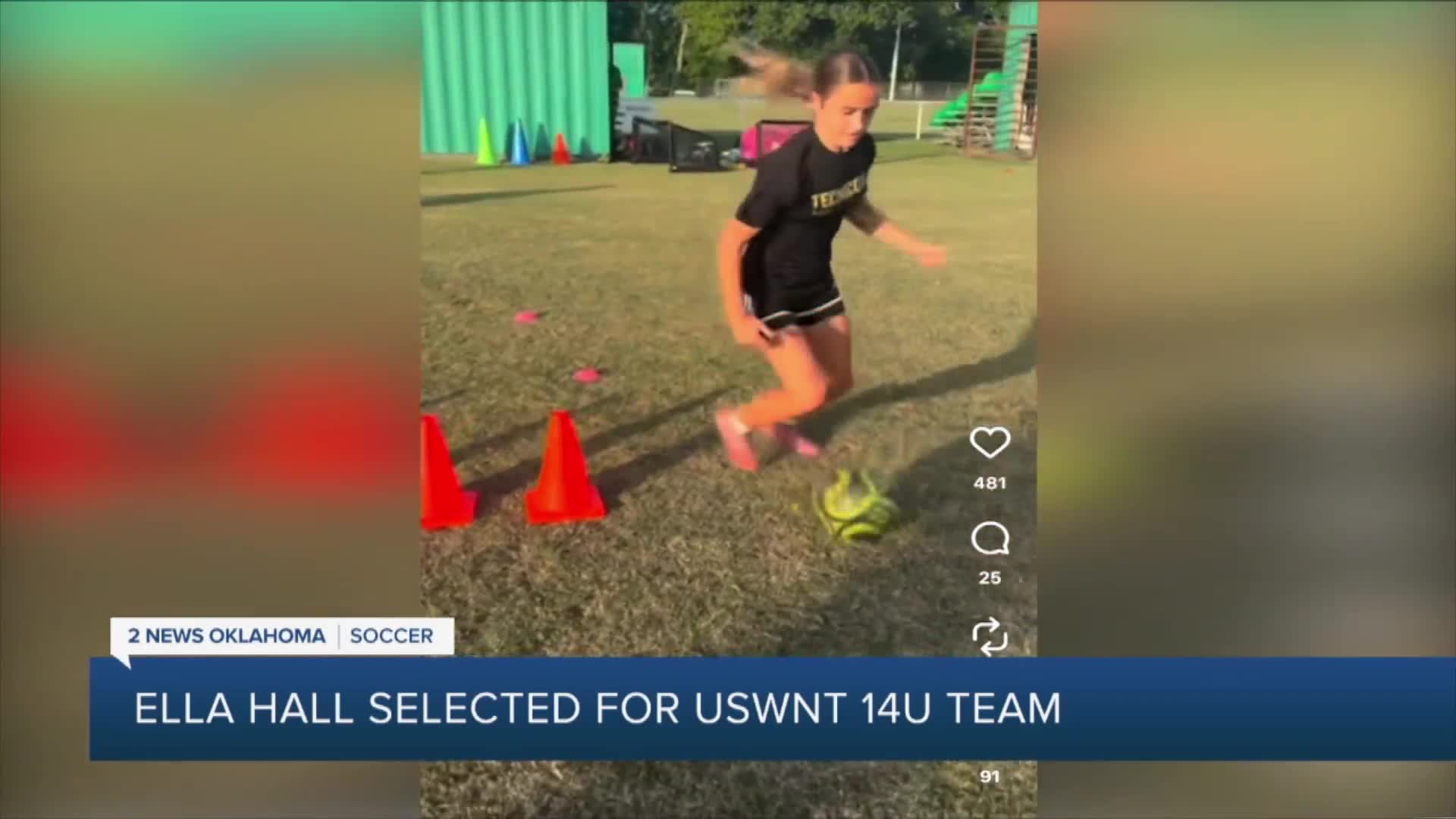 Ella Hall selected for USWNT U14 team