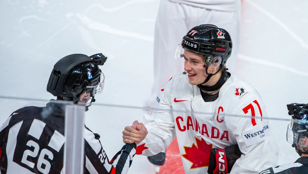 Macklin Celebrini named best forward at 2026 Worlds