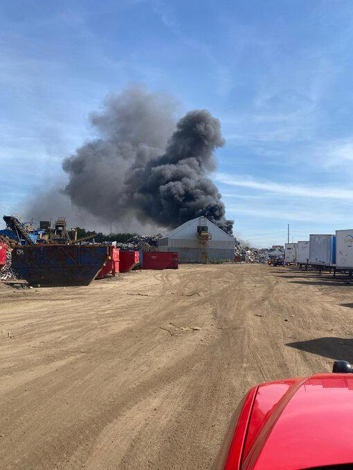 Large fire contained at Brampton scrap metal yard, no one injured ...