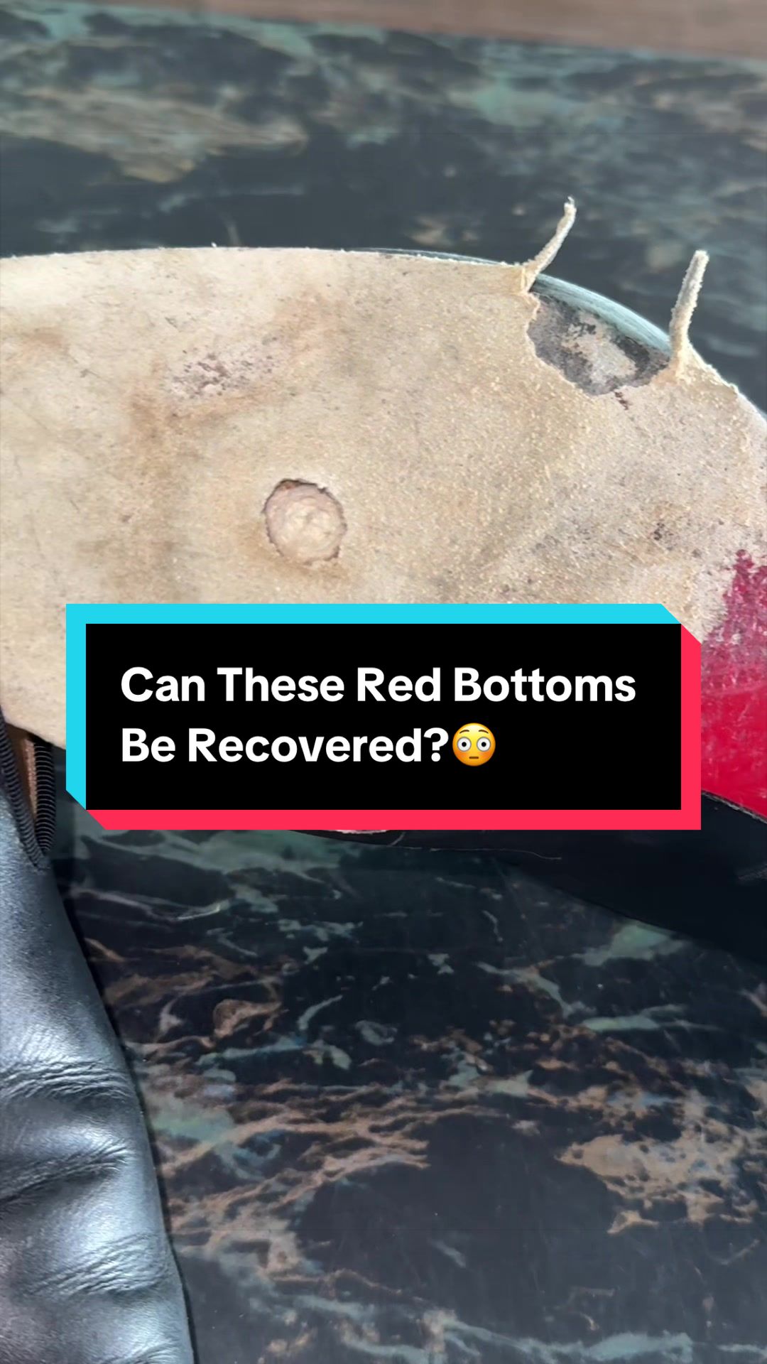 Christian Louboutin red bottoms transformation: Can they be recovered?