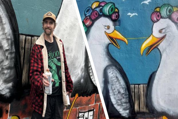 Seagull mural on Barrow pub has hidden tributes in the details