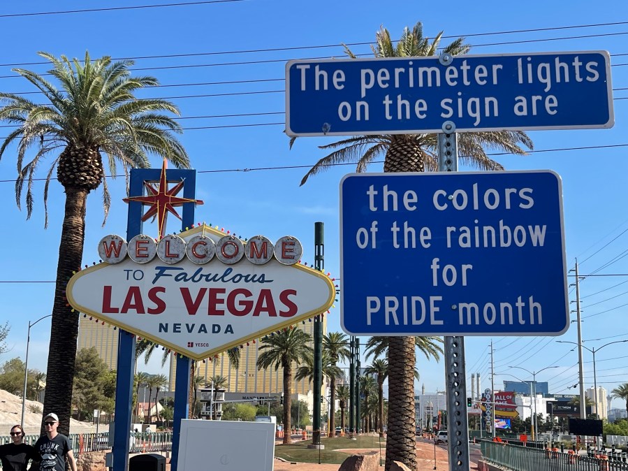 Las Vegas sign to get rainbow colors to celebrate Pride Month, The Center