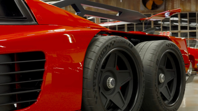 Ferrari Testarossa 6x6 somehow exists and just took its first drive
