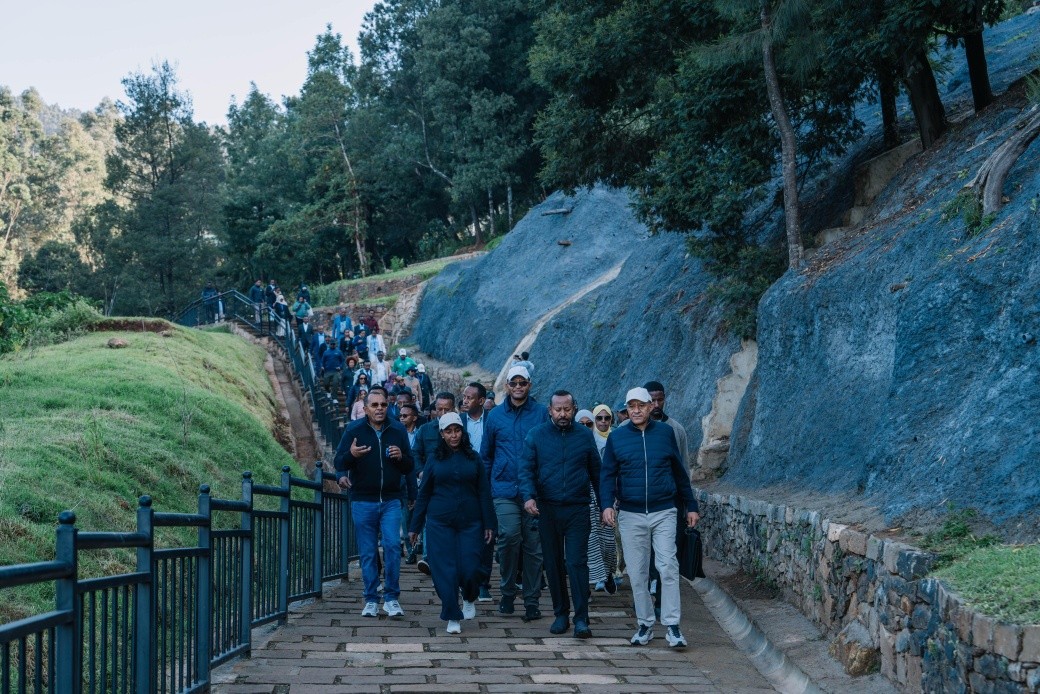 PM Abiy on Newly Inaugurated Riverside Dev't Project in Capital City