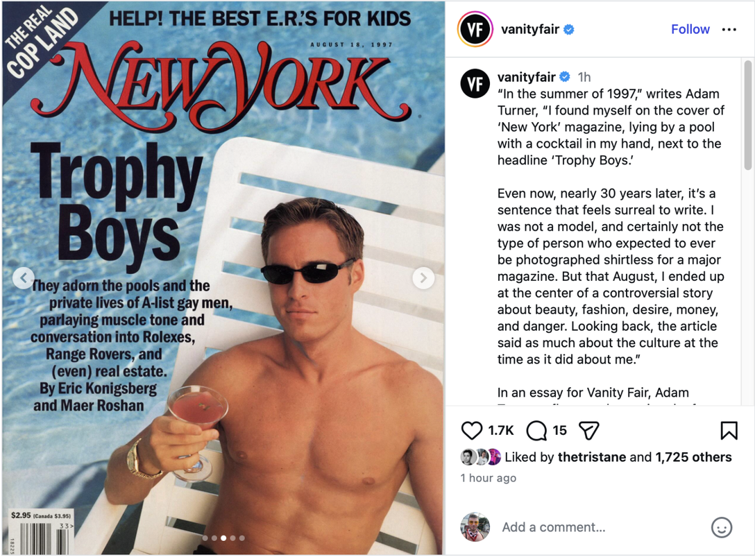 Face of an infamous magazine exposé about “trophy boys” speaks out 30 ...