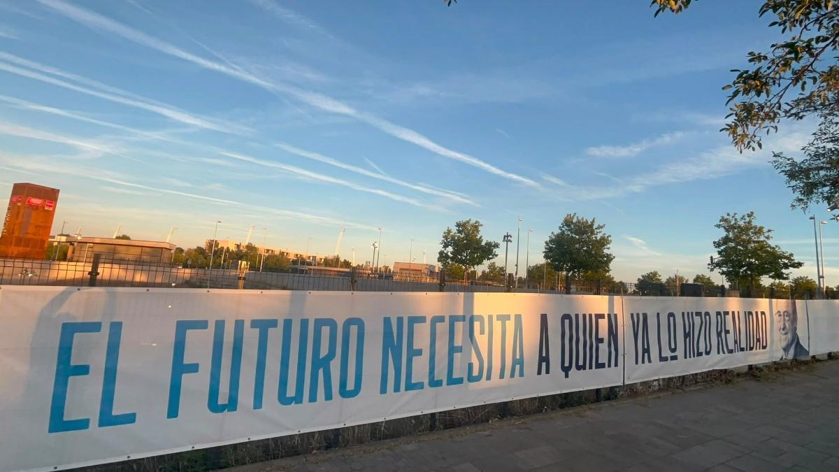 Florentino se abona a las pancartas: "El futuro necesita a quien ya lo ...