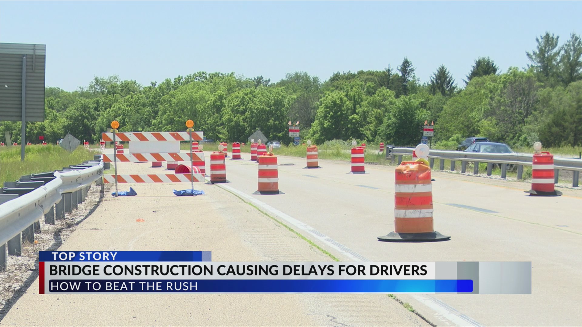 Peoria bridge construction causes traffic delays, closures