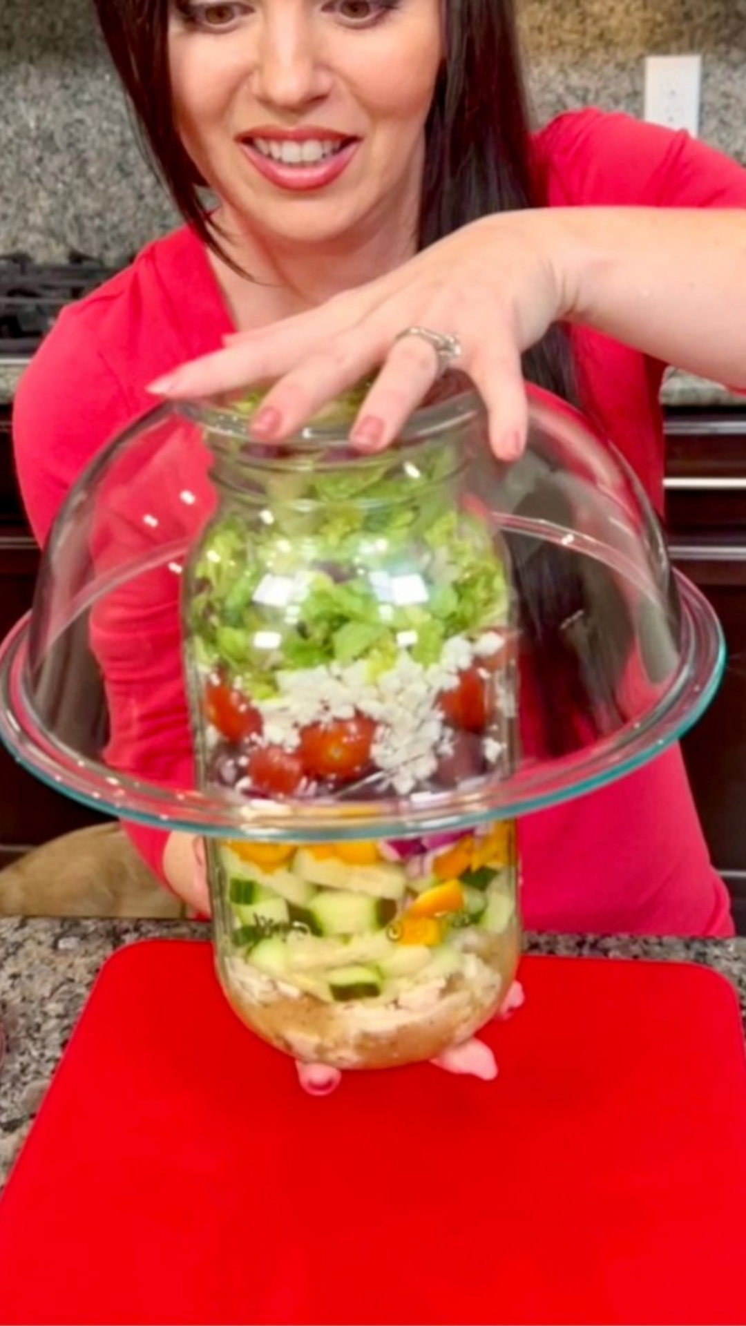Greek salad meal prep recipe