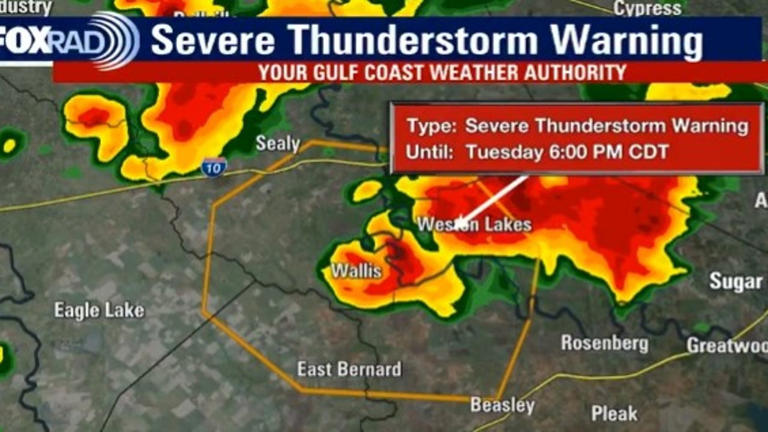 Houston weather: Severe thunderstorm warnings in effect for several ...