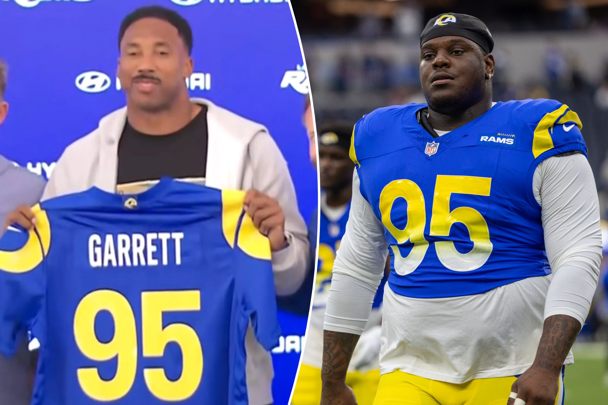 Myles Garrett reveals what it took to get No. 95 from Rams teammate ...