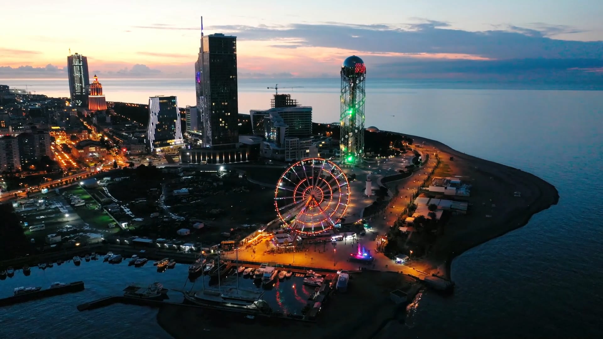 Batumi: Vistas aéreas do principal destino turístico da Geórgia