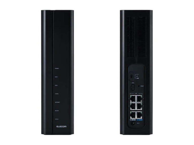 エレコム、WAN/LAN 10Gbps対応のWi-Fi 7トライバンドルーター「WRC-BE100XS-BH」発売