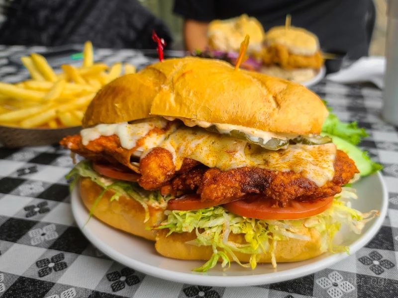 The West Virginia fried chicken sandwich so huge you will eat a quarter ...