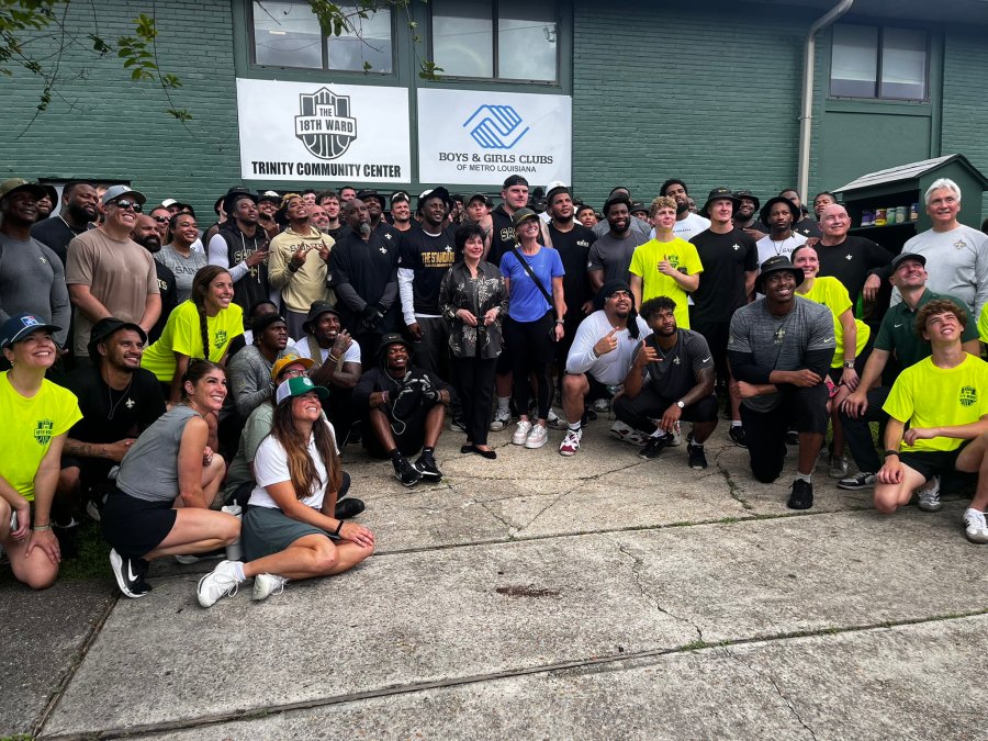 Saints players volunteer at Trinity Community Center, partnering with ...