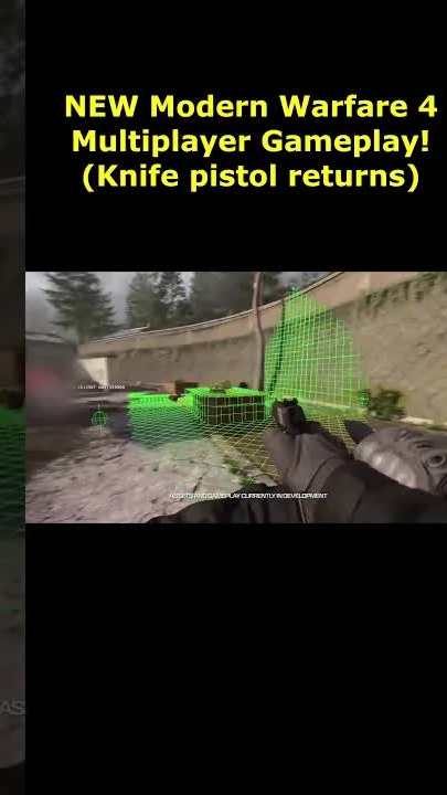 New Modern Warfare 4 multiplayer gameplay! Knife pistol returns ...