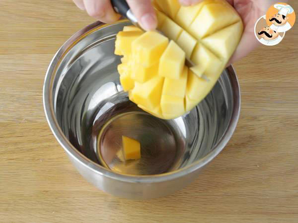 Mousse de manga sem leite condensado: leve e refrescante