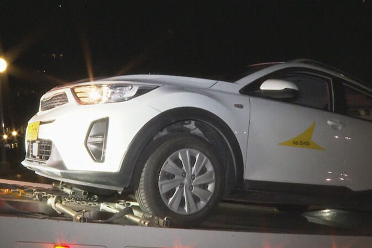 French national crashes rental car into iconic Sydney fountain