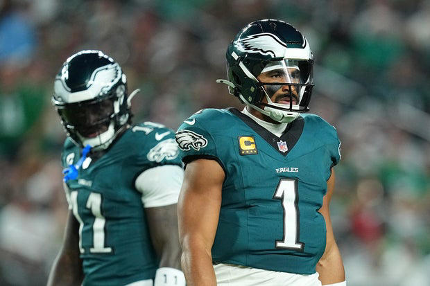 AJ Brown breaks silence on relationship with Jalen Hurts after trade ...