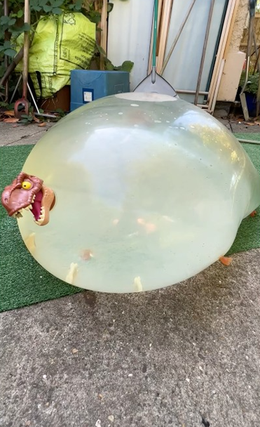 T rex inflation giant dinosaur grows out of control