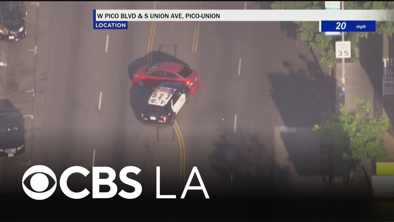 Spike strip, PIT maneuver bring LAPD chase with grand theft auto ...