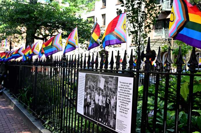 Rainbow flags go up at Stonewall for Pride Month