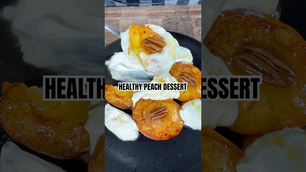 Baked protein peaches – easiest dessert ever?