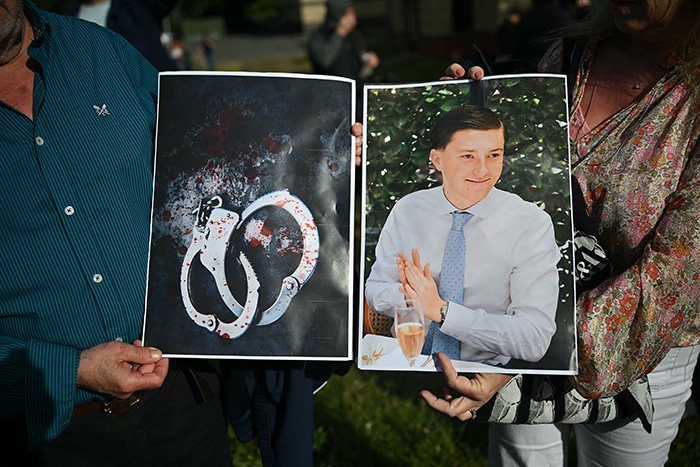 'I can't breathe': Clashes erupt after UK police handcuff dying student