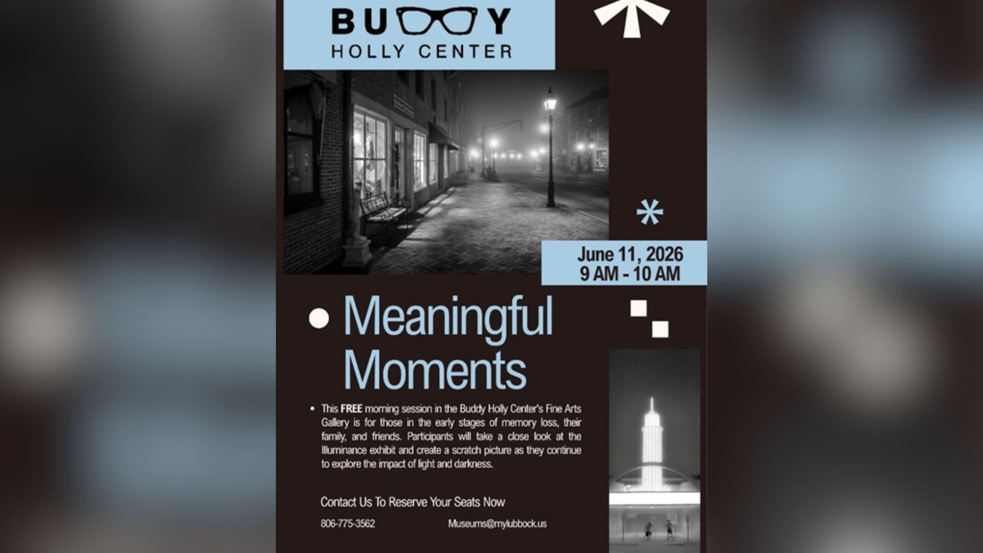 Buddy Holly Center to host program for individuals with early memory loss