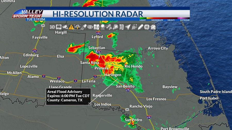 Flood advisory issued in Cameron County
