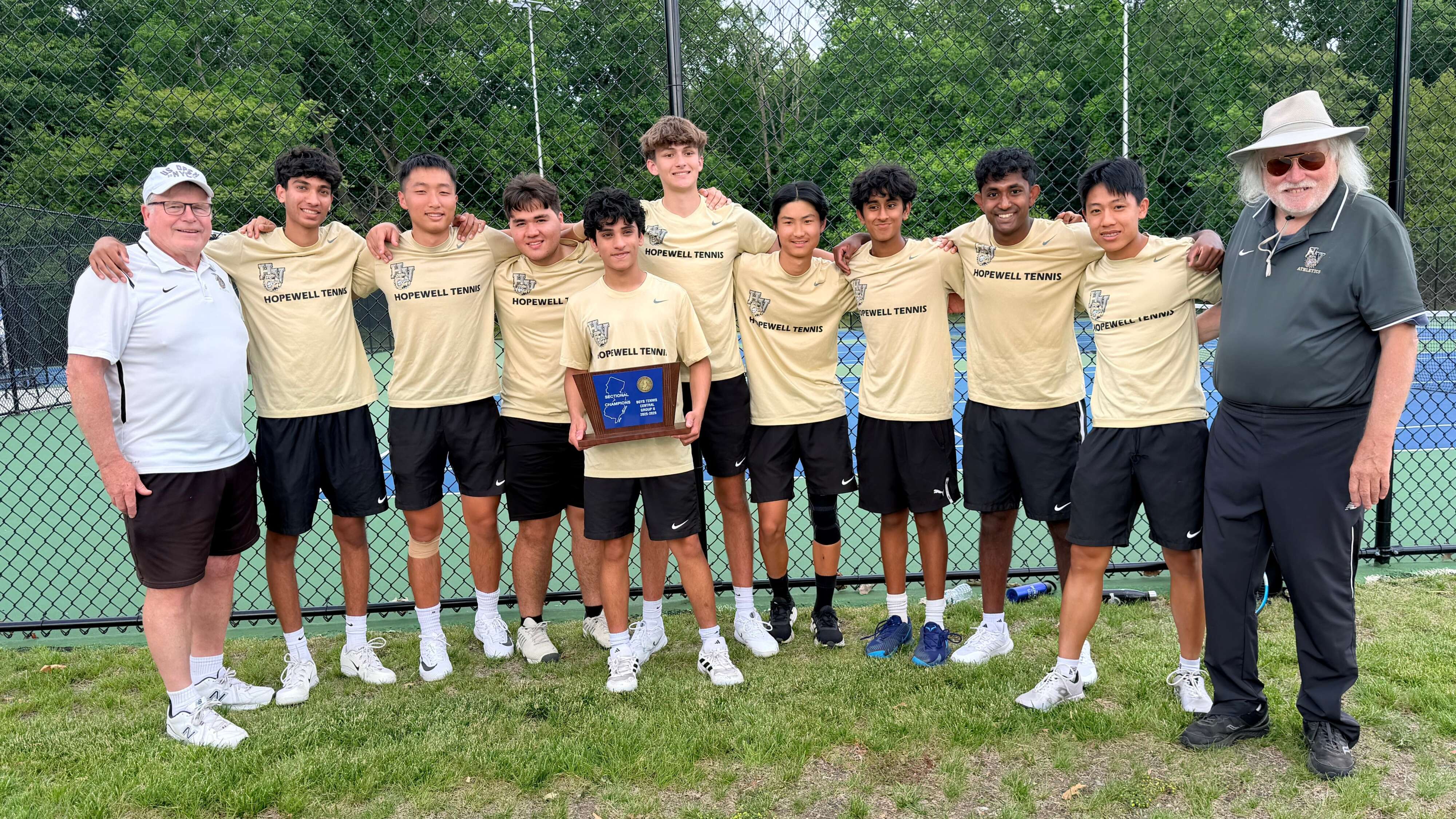 NJ boys tennis team secures third consecutive sectional championship