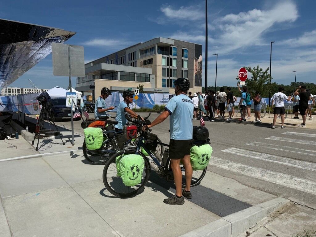 Three men complete 10-month bicycle journey from Argentina to Kansas City