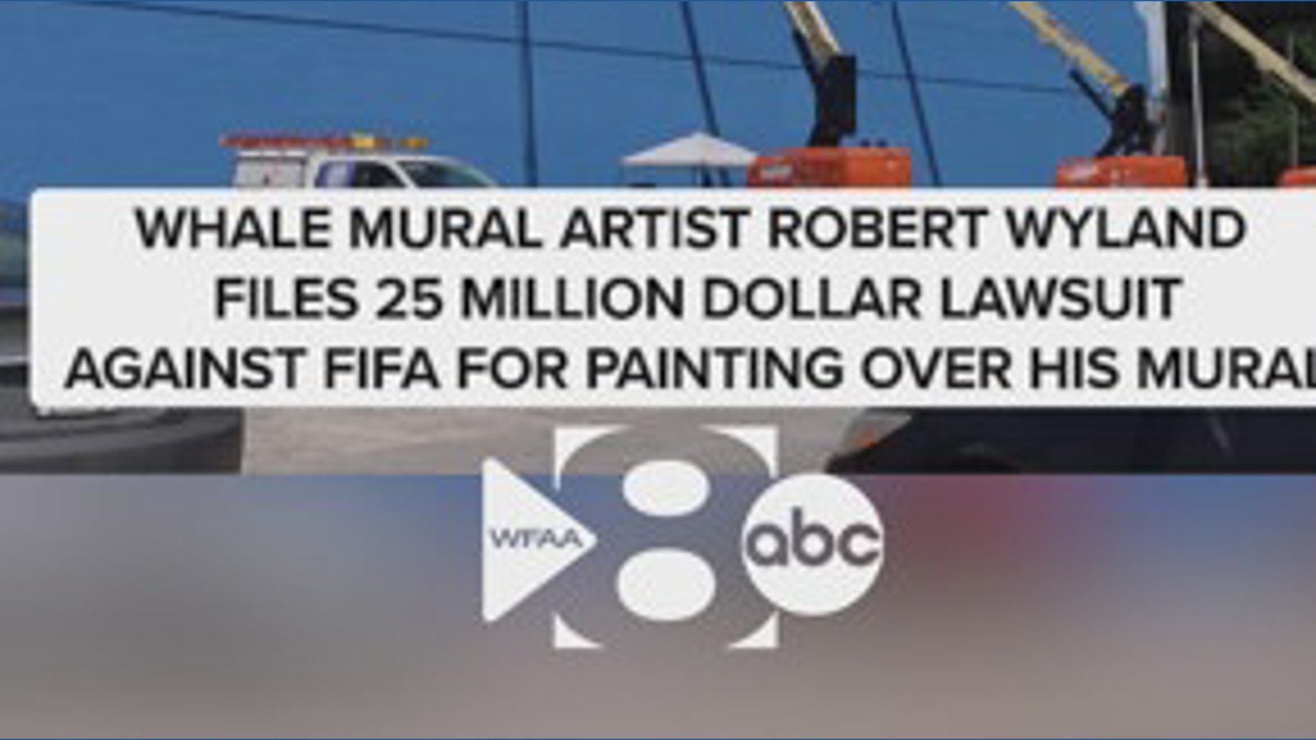 The artist of Dallas' whale mural has filed a lawsuit