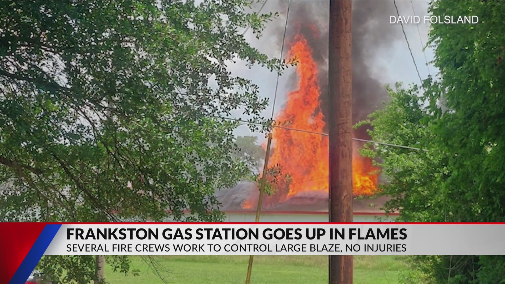 Firefighters battle large fire at Frankston gas station