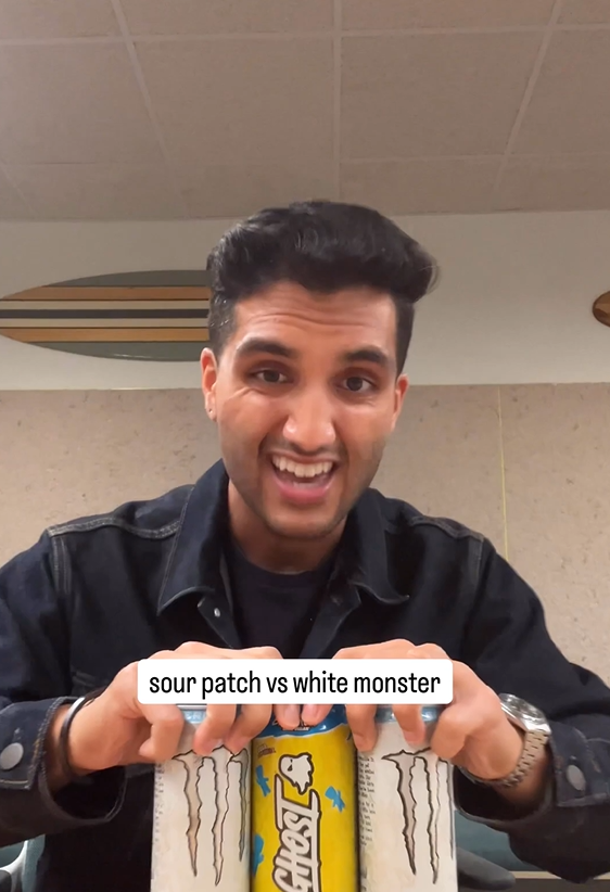Ghost Sour Patch vs White Monster: Which energy drink tastes better?
