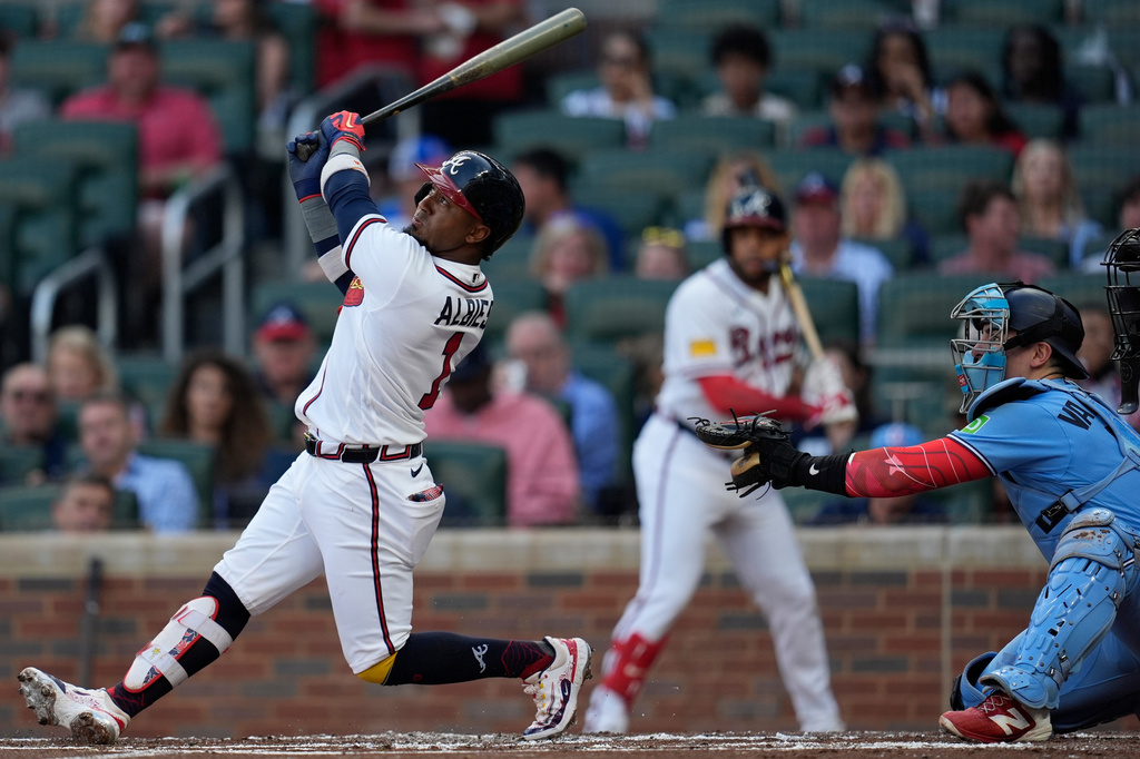 Matt Olson homers, Bryce Elder bounces back to lead Braves past Blue ...