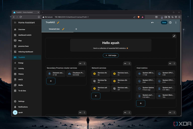 I gave Home Assistant access to my NAS, and it became the dashboard my ...