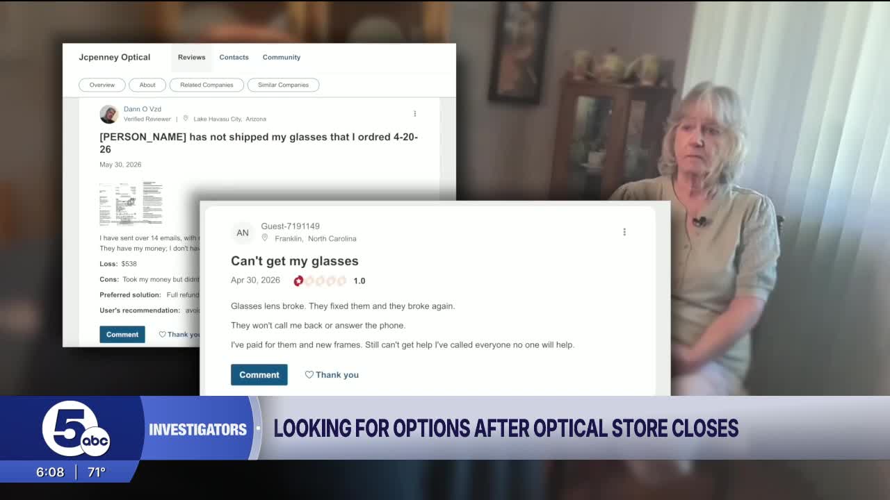 'Getting a little frantic!' JCPenney Optical's sudden closing causes ...