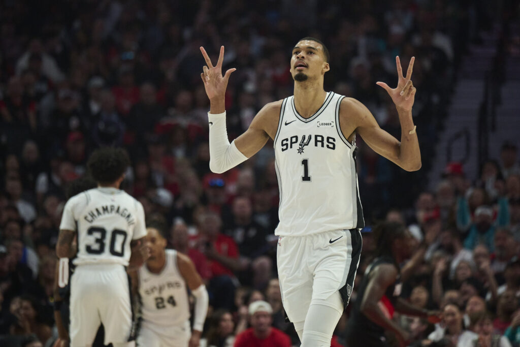 Victor Wembanyama performs hilarious good luck gesture before NBA Finals