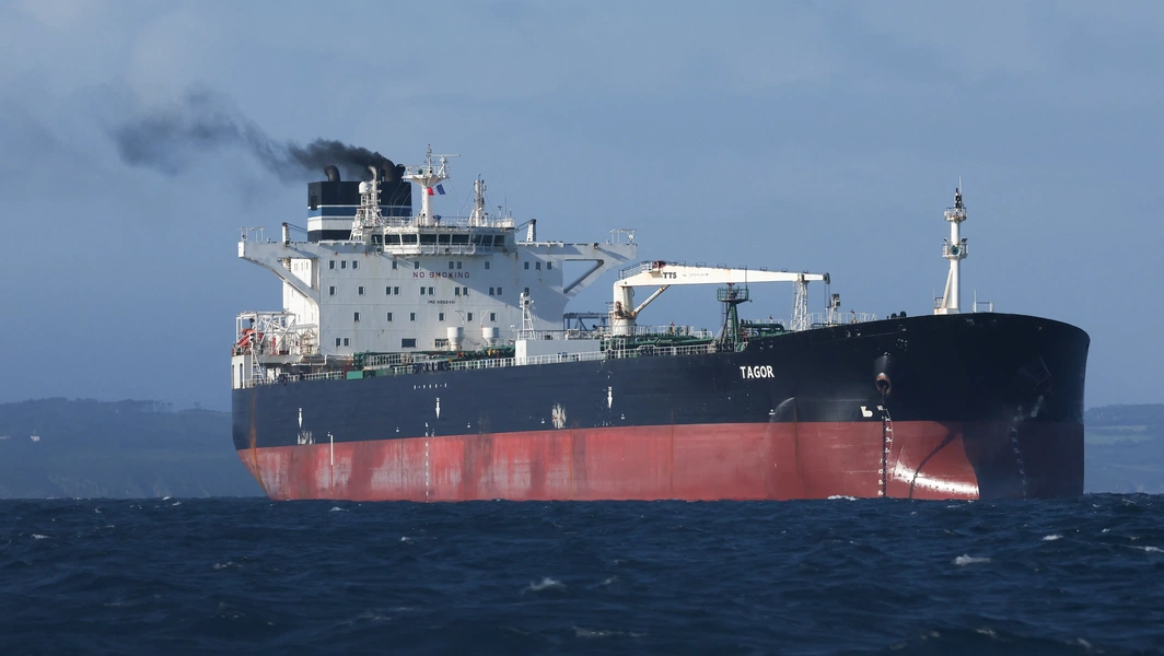French navy escorts seized Russian-linked tanker to bay