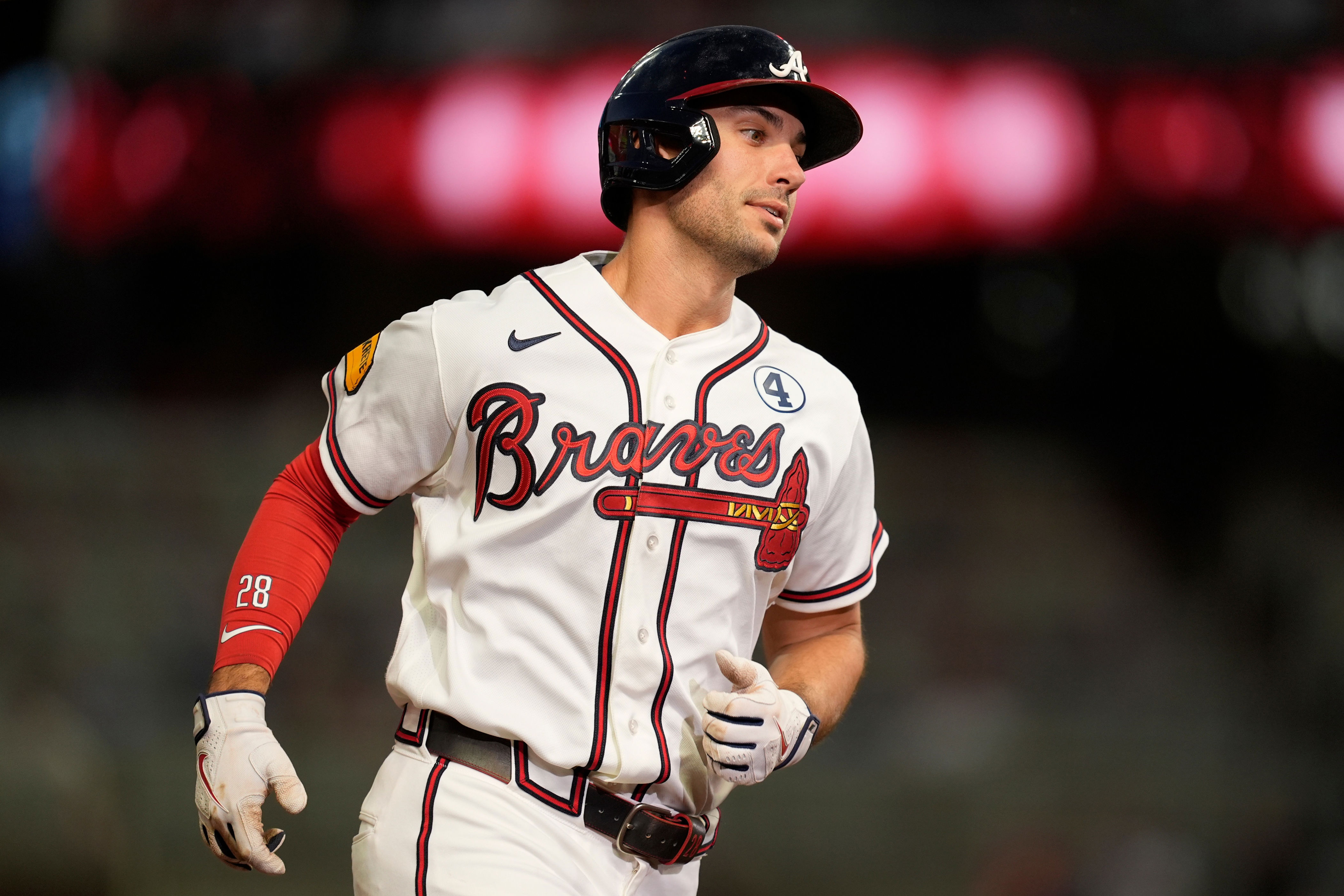 Matt Olson, baseball's iron man, stars for the Braves on Lou Gehrig Day
