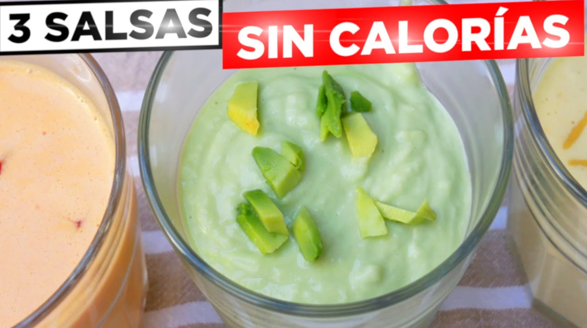3 salsas sin mayonesa, sin grasa y sin calorías