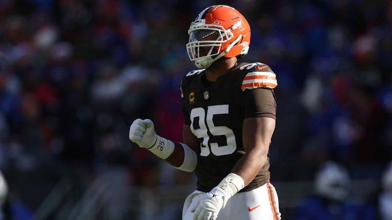 Myles Garrett reveals how he landed No. 95 with Rams from Poona Ford