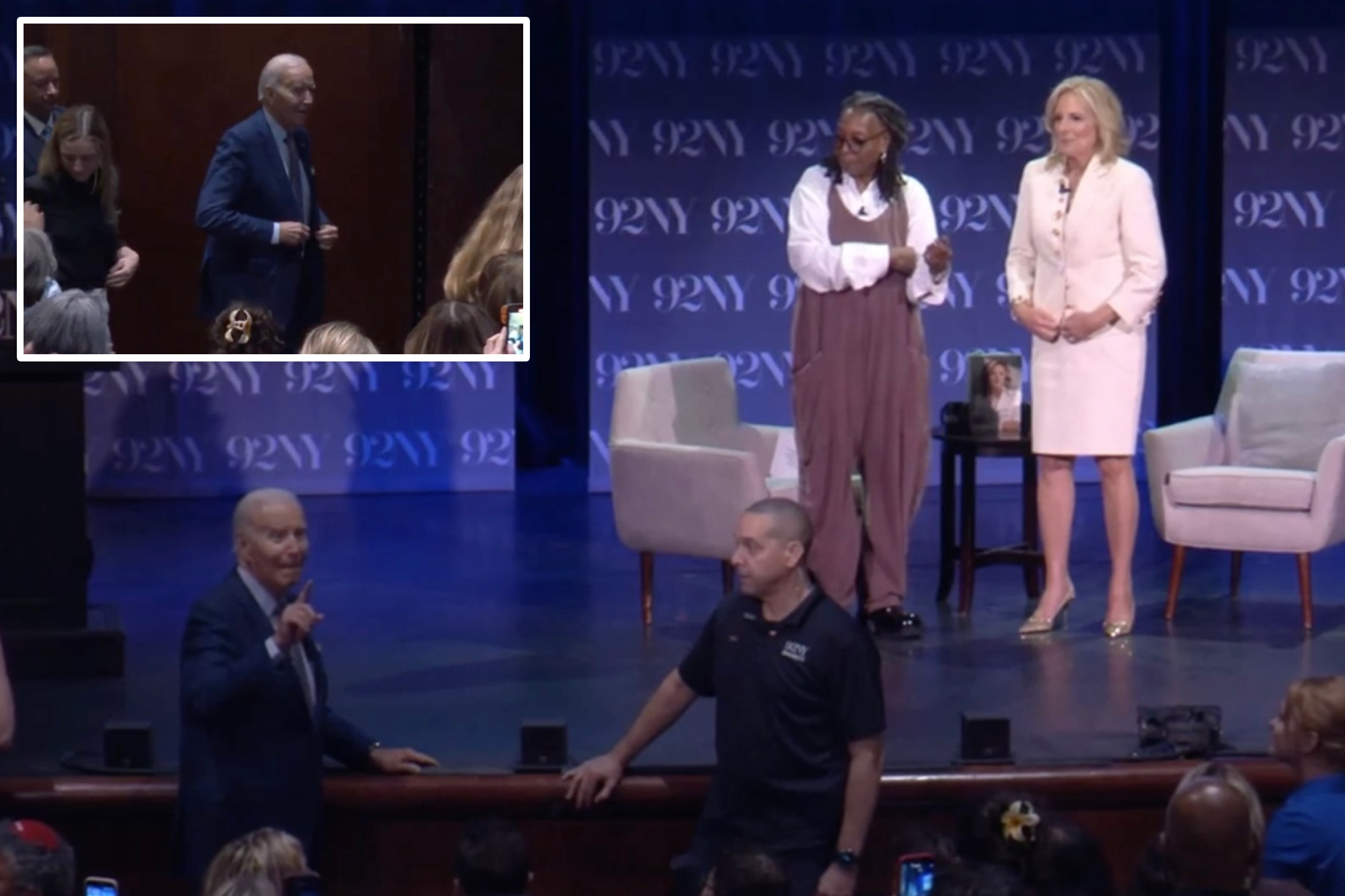 Joe Biden crashes Jill’s book talk, steals spotlight to ask who she ...