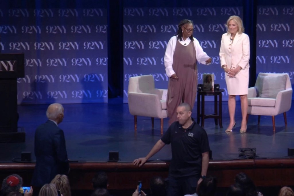 Joe Biden crashes Jill’s book talk, steals spotlight to ask who she ...