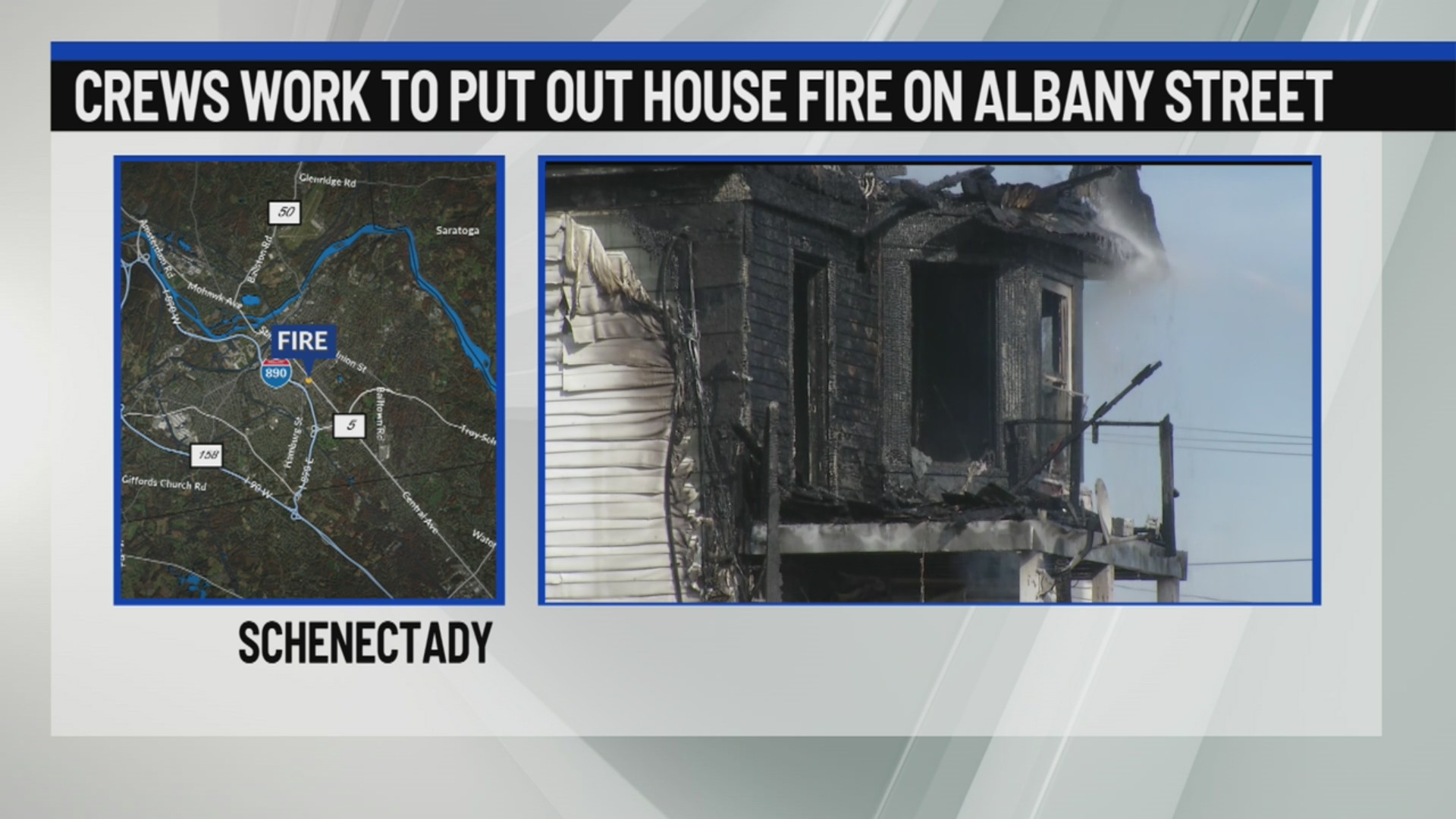 11 people displaced after Schenectady house fire