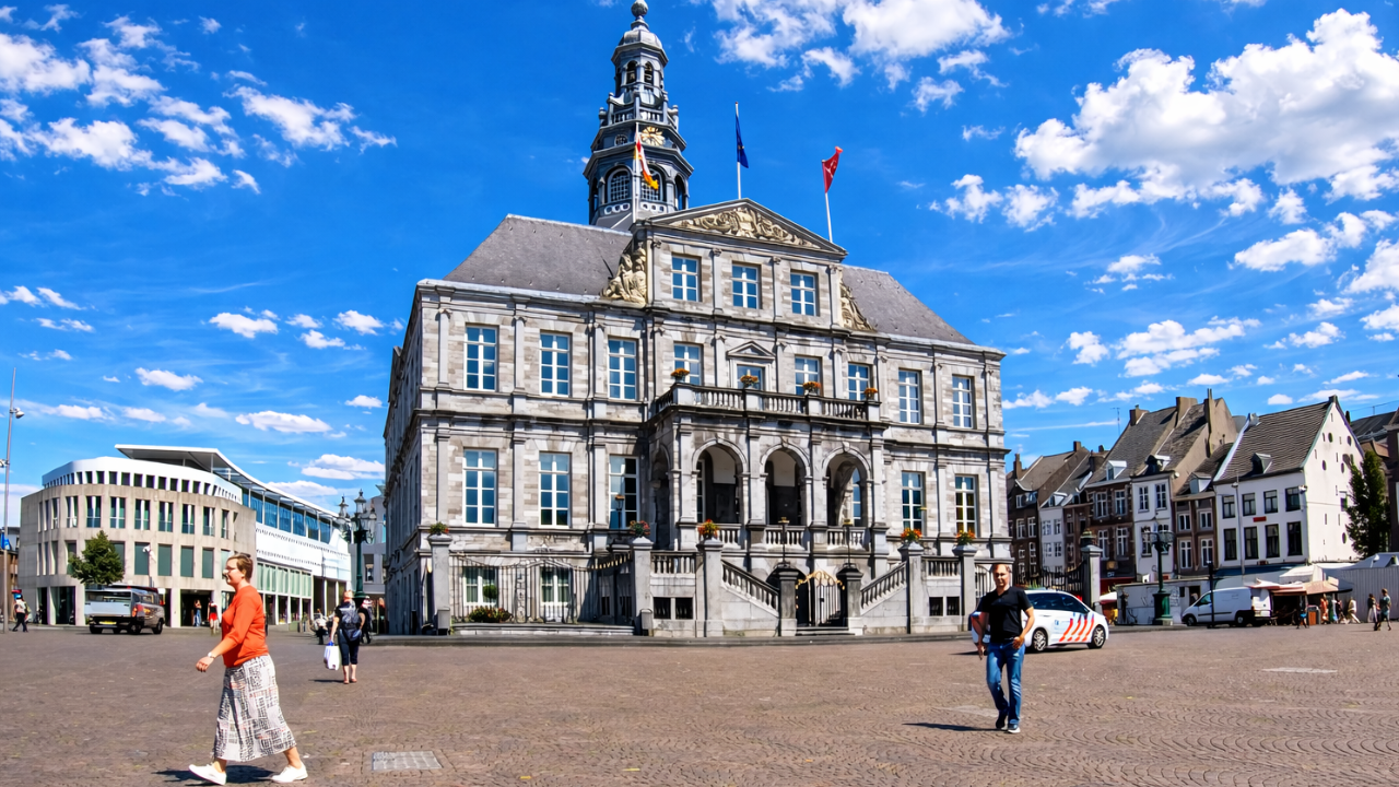 Discovering the charm of Maastricht old town (4K)