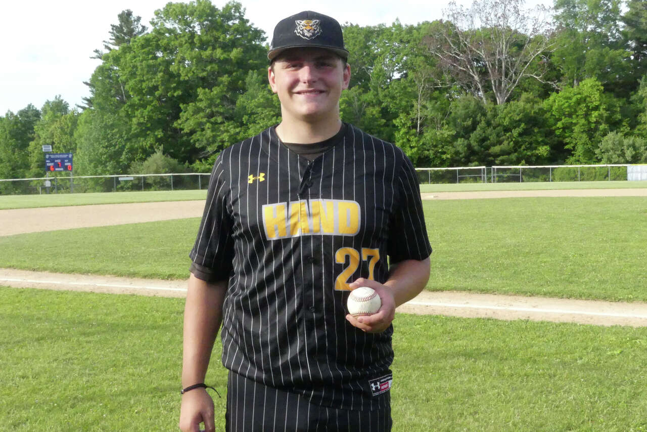 Hand baseball junior Hayden Whitcher no-hits Lewis Mills in Class M ...