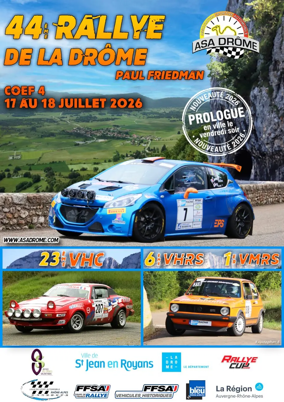 Rallye de la Drôme Paul Friedman 2026
